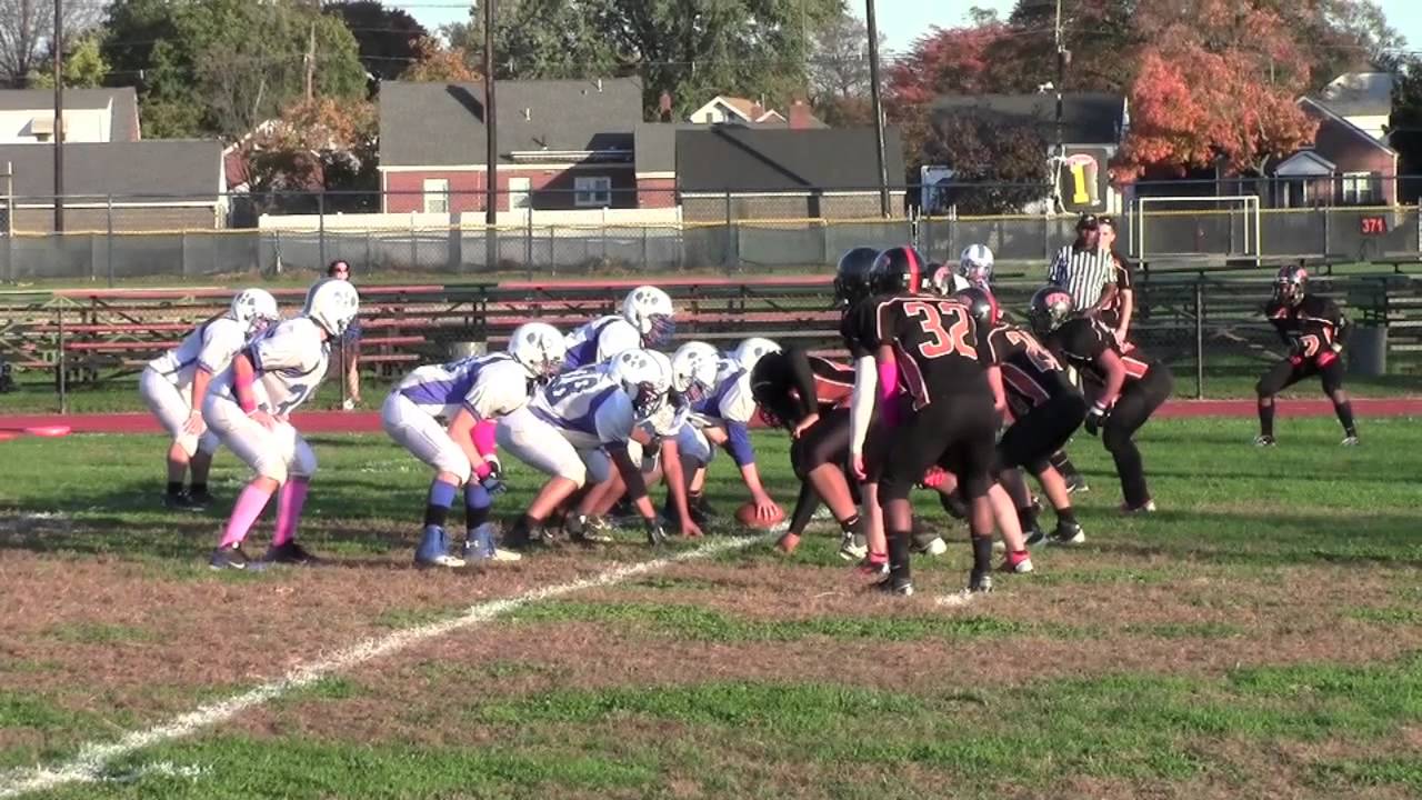 Hightstown 12 @ Hamilton West 13 - JV Football - YouTube