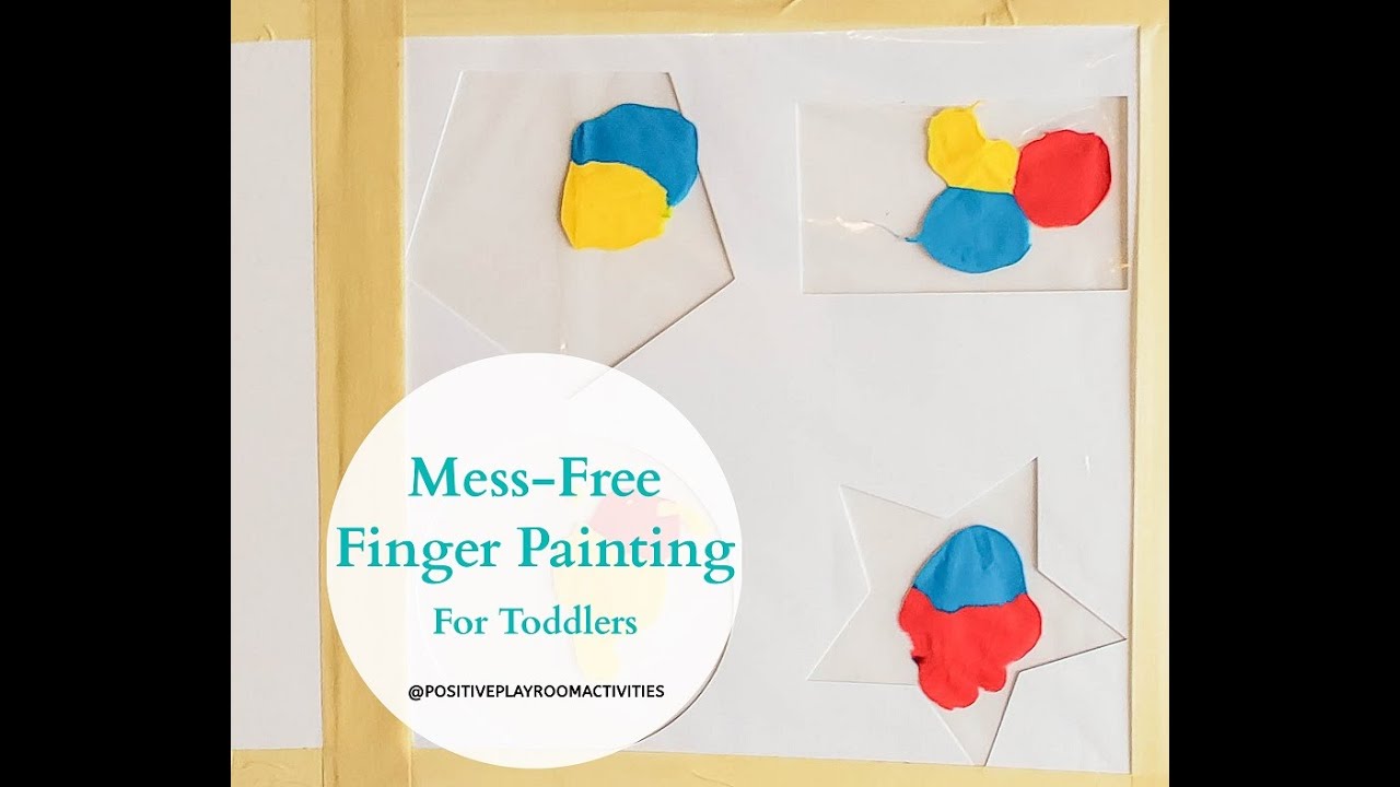 Mess-Free Finger Painting for Toddlers - YouTube