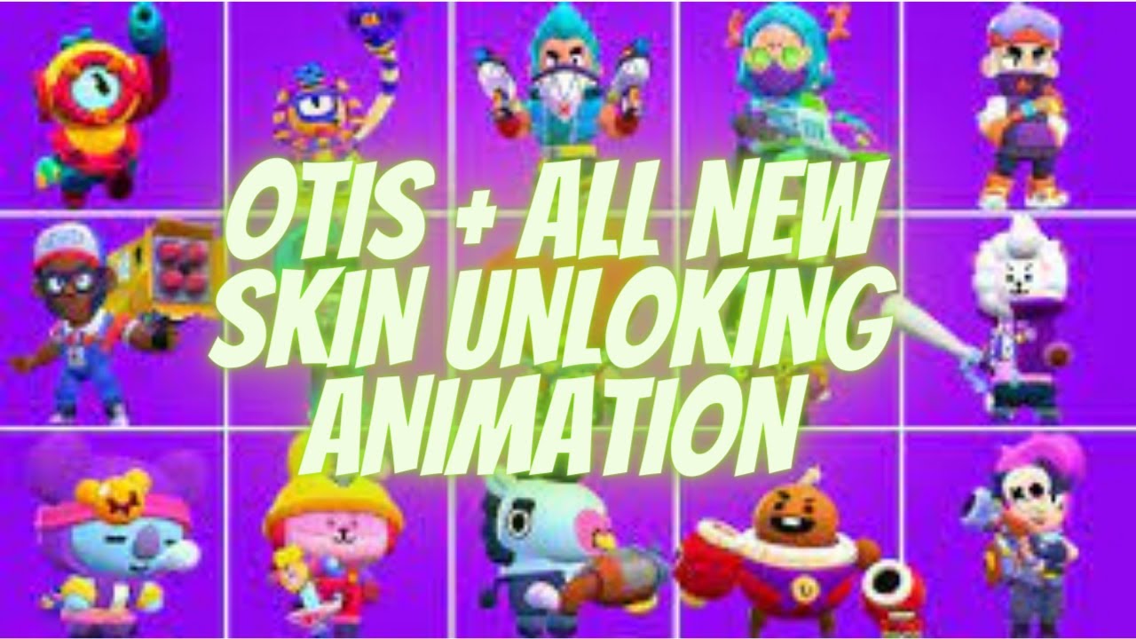 BRAWL STARS. OTIS + ALL-NEW DEEP-SEA BRAWLER SKIN UNLOCKING ANIMATION ...