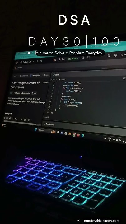 Day 30100 Learning Dsa👨‍💻que Leetcode1207unique Number Of Occurance Dsa Datastructures