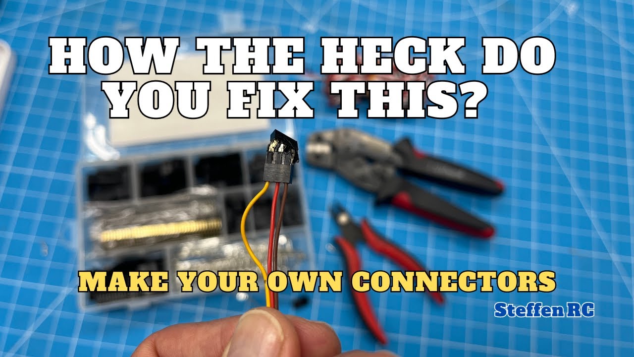 How to repair servo connector in RC Plane after a crash - YouTube