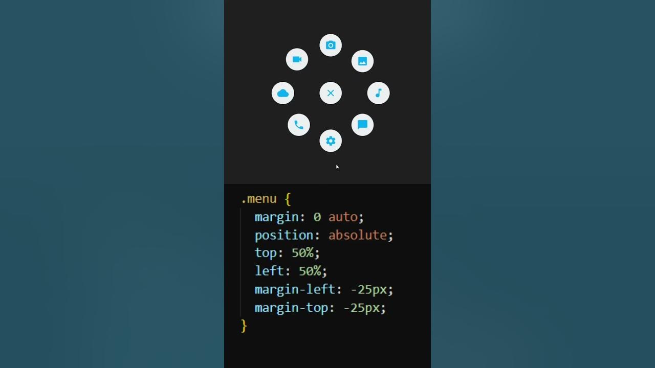 "CSS Secrets: Circle Menu Animation Tutorial!" #coding #htmlcss #html - YouTube