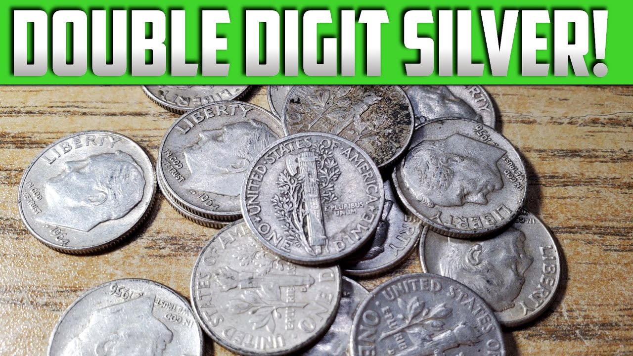 $1,000 DIME HUNT!!! COIN ROLL HUNTING DIMES!! (DOUBLE DIGIT SILVER ...