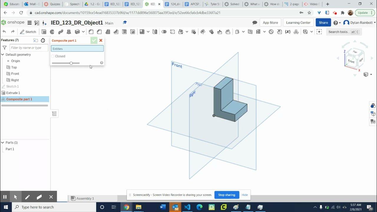 How to Create a Multiview Drawing in OnShape (Onshape 101) - YouTube