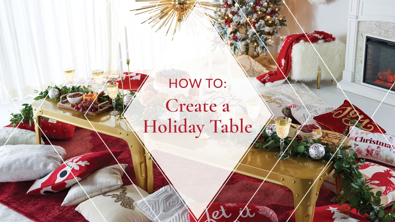 How To Create A Holiday Table Look - YouTube