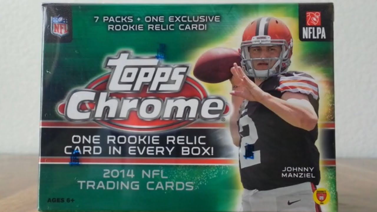 2014 Topps Chrome Football Blaster Box. - YouTube