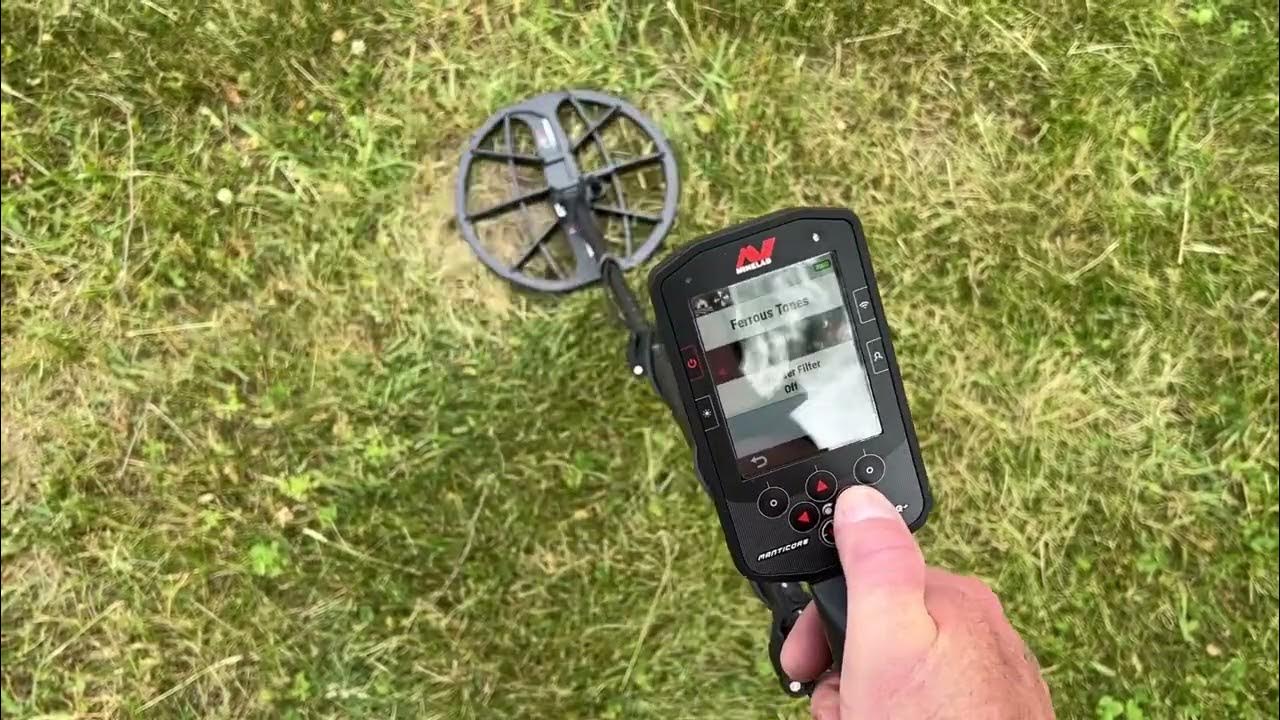 Minelab Manticore Update, Stabiliser vs 12” merc ….use carefully - YouTube