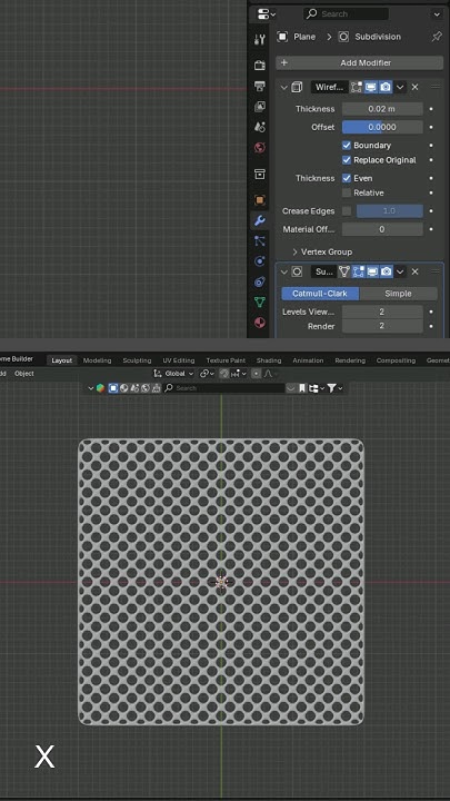 Blender Tutorial: Fast Object Creation with Subdivide and Wireframe #3d #tutorial #AJpixels ...