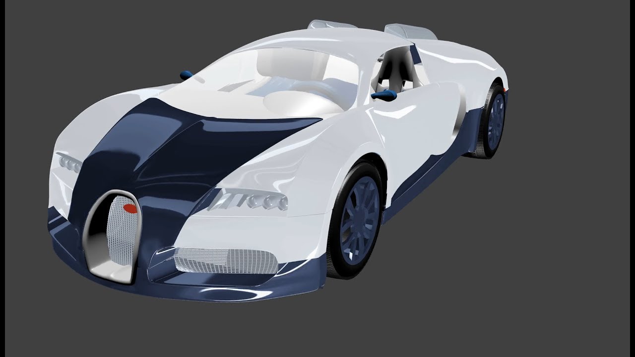 Bugatti veyron | 3D TimeLapse Blender - YouTube