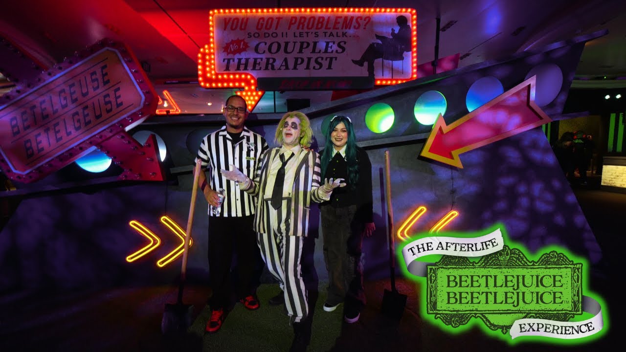 Beetlejuice Beetlejuice Afterlife Experience Hollywood California - YouTube