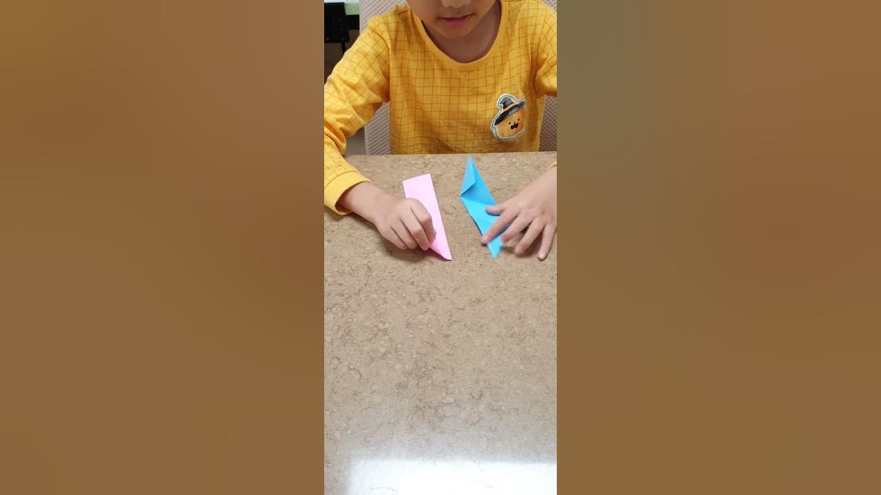 표창 접는방법 네모아저씨 따라함 Youtube