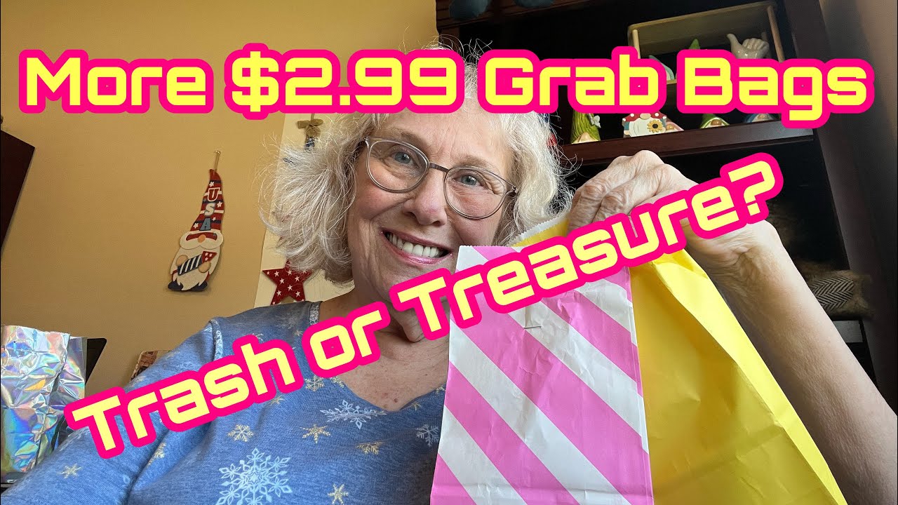 MORE $2.99 GRAB BAGS - 4 more grab bags from thrift store. Trash or ...