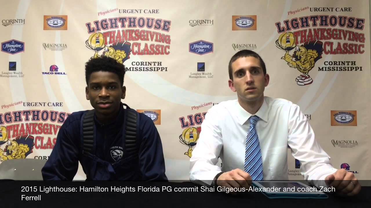 Hamilton Heights Florida PG commit Shai Gilgeous-Alexander and coach ...