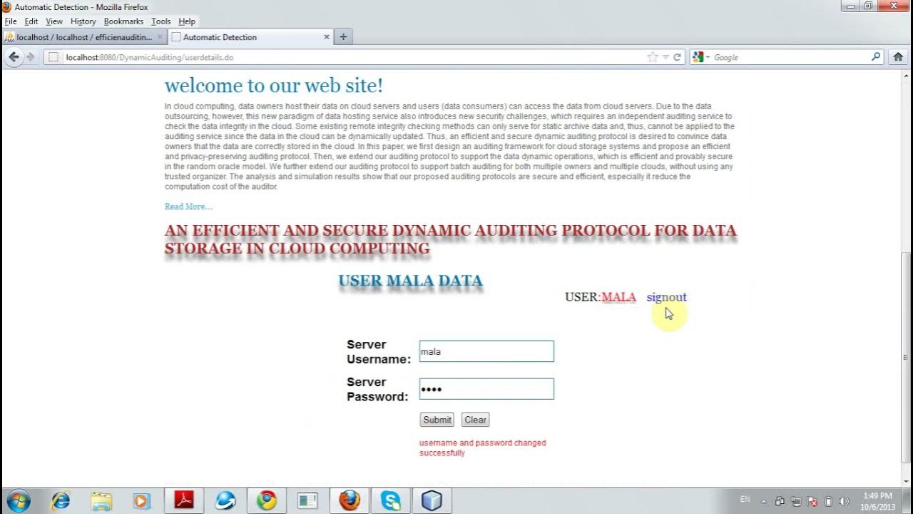 An Efficient and Secure Dynamic Auditing Protocol for Data Storage in Cloud Computing - YouTube