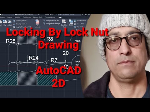 Lock Nut Drawing || AutoCAD - YouTube