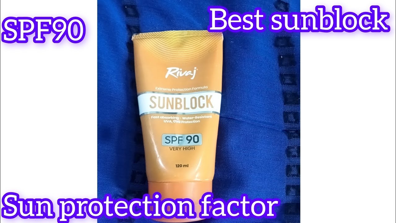 Rivaj sunblock SPF90 review |All skin types| - YouTube
