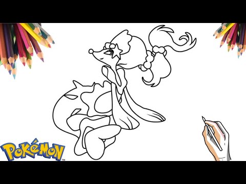 COMO DESENHAR O POKÉMON PRIMARINA | HOW TO DRAW POKÉMON PRIMARINE - YouTube