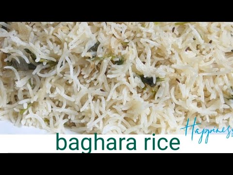 gulbarga style baghara ricewith bullet rice recipe - YouTube