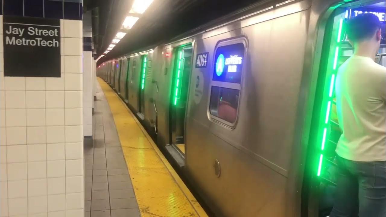 EXCLUSIVE: Queens bound R211A A train leaving Jay Street-MetroTech - YouTube