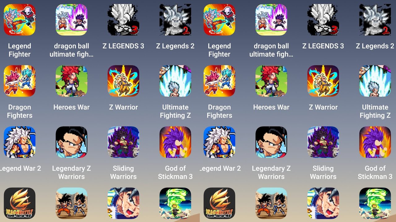 Legend Fighter,dragon ball ultimate figh...,Z LEGENDS 3,Z Legends 2 ...