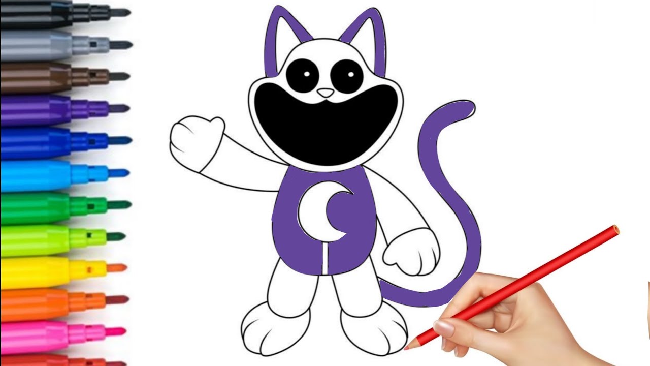 How to draw catnap step by step| poppy play time chapter 3| catnap ...