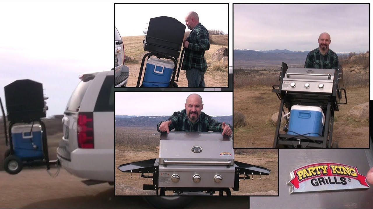 MVP Tailgate Transport Grill by Party King Grills - YouTube