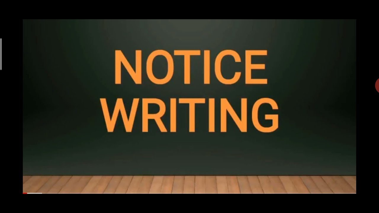 How to write a notice easily - YouTube