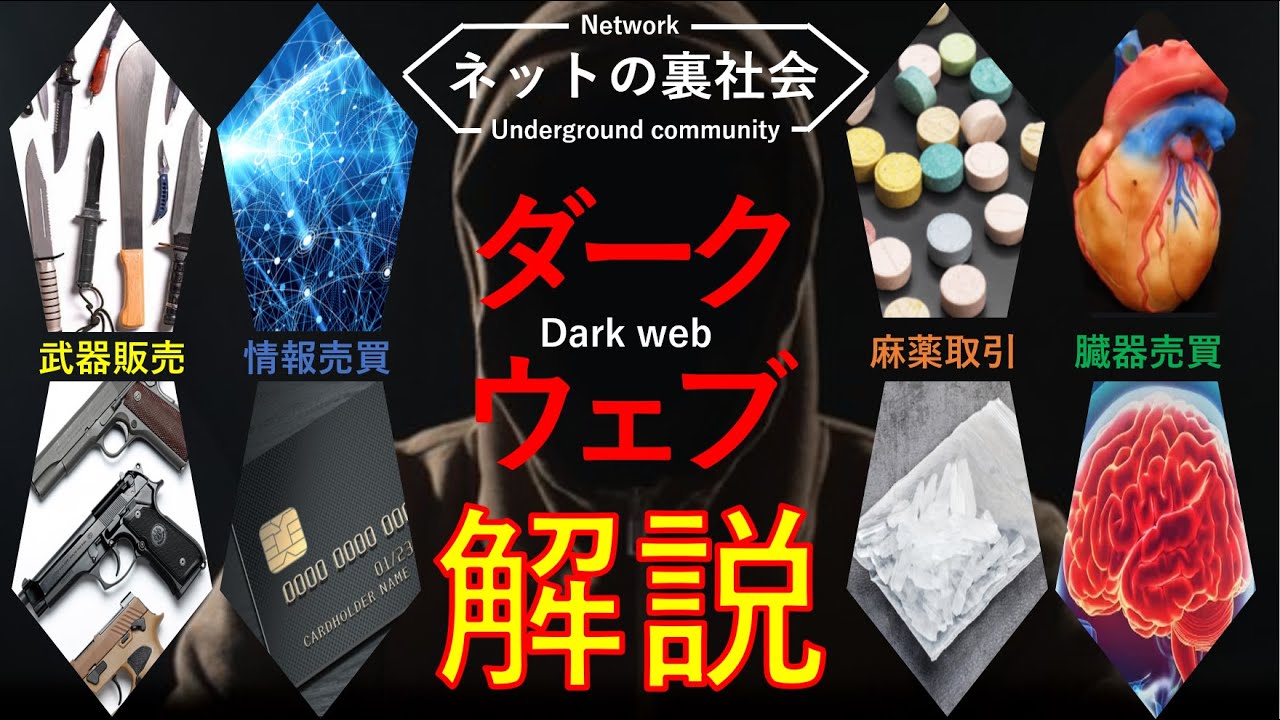 ダークウェブで買えるものを解説 Youtube
