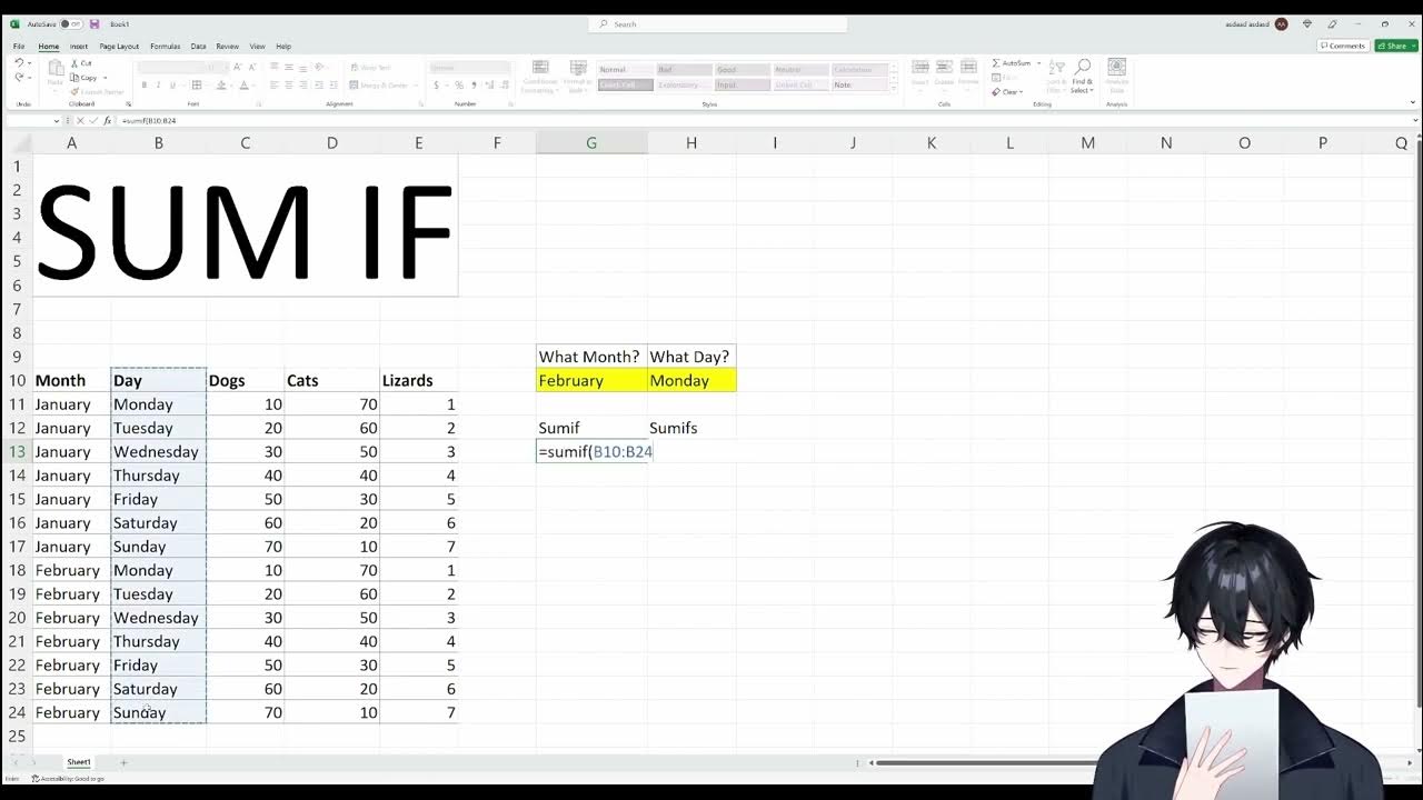 Excel SUMIF and SUMIFS Tutorial: Easily Sum Data with Criteria - YouTube