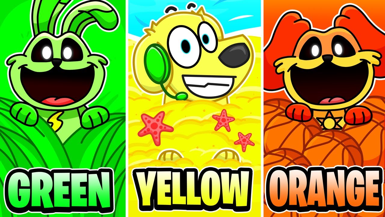 Smiling Critters ONE COLOR Hide & Seek! - YouTube