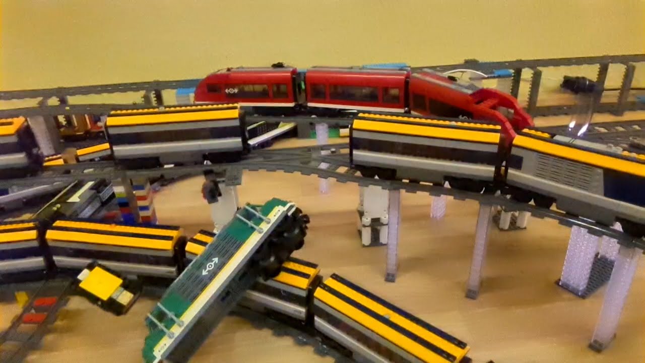 LEGO Train Crashes - Super Slow Motion #01 | recorded with 960fps - YouTube
