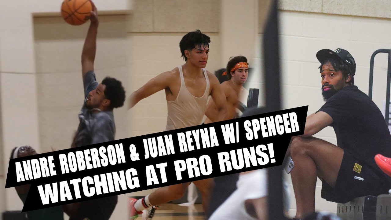 Andre Roberson & Juan Reyna GO OFF w/ Spencer Dinwiddie Watching at ...