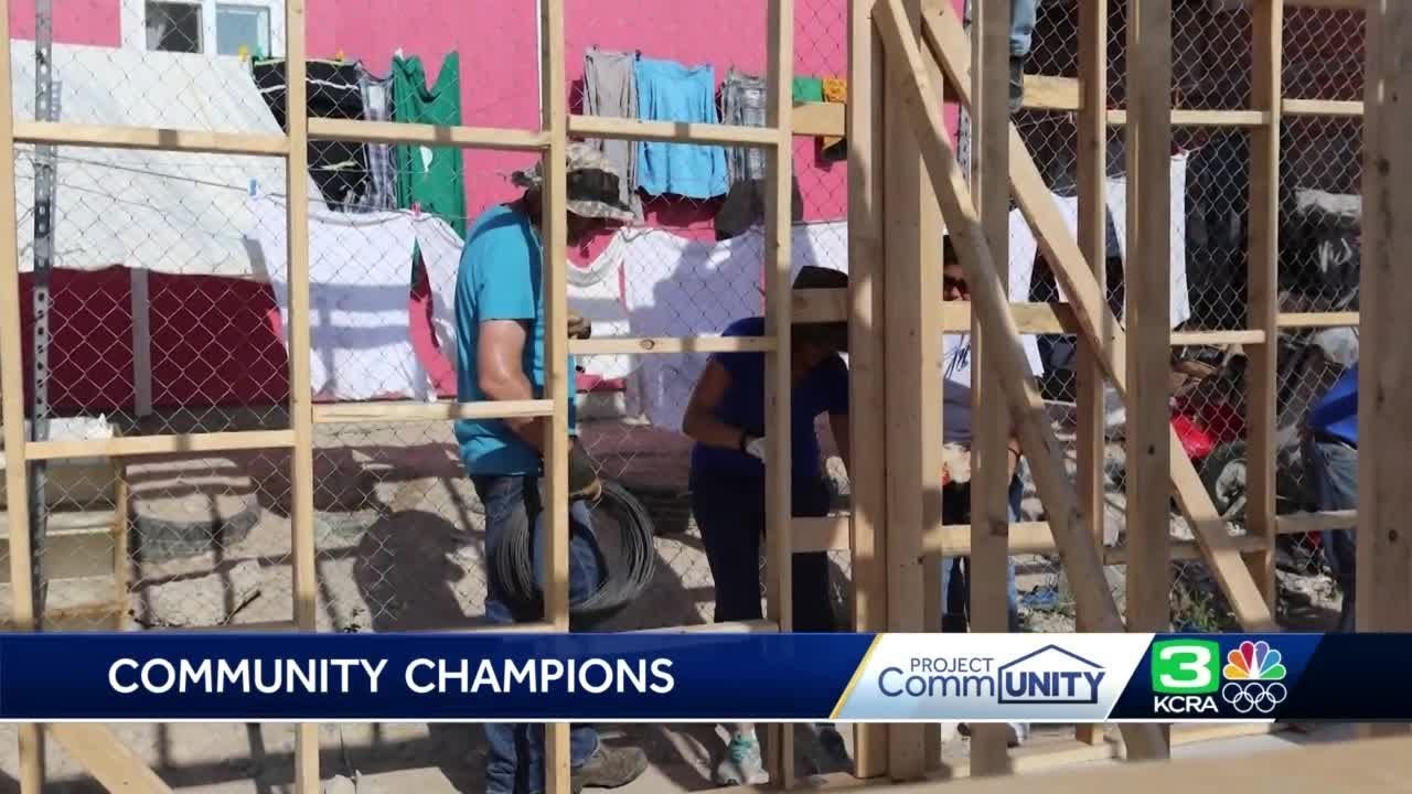 CommUNITY Champion: Modesto students help build home in Mexico - YouTube