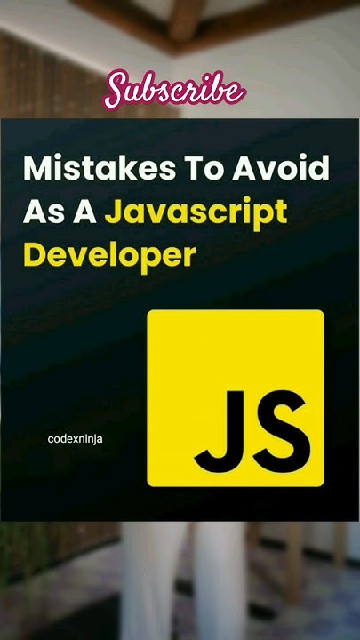 JavaScript Mistakes To Avoid As Developer | JavaScript #javascript #webdevelopment #coding # ...
