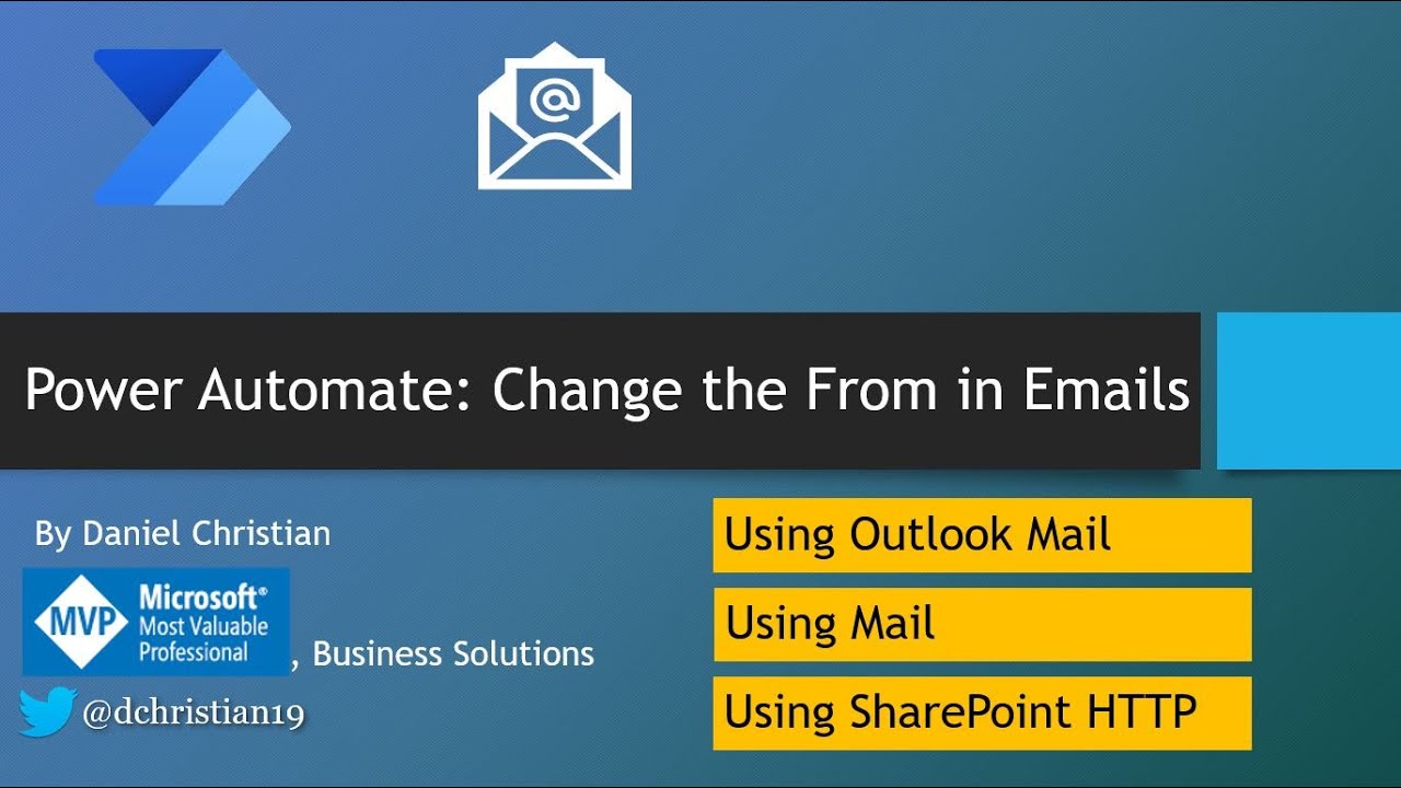Power Automate Change The From In Emails YouTube Power Automate Change The From In Emails YouTube