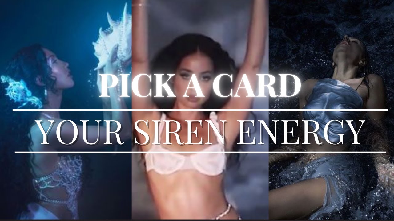 your SIREN energy 🦪🌊🤍🐚 pick a card reading - YouTube