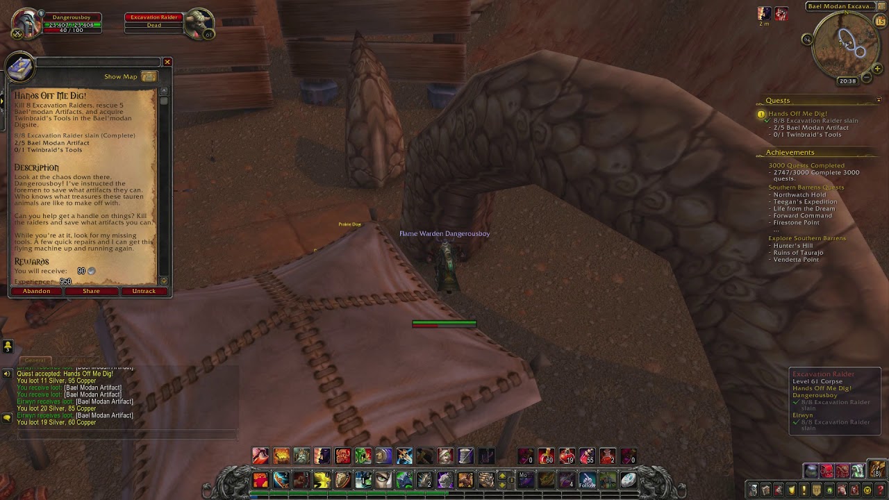 World of Warcraft: Hands Off Me Dig! - Quest ID 25106 (Gameplay ...