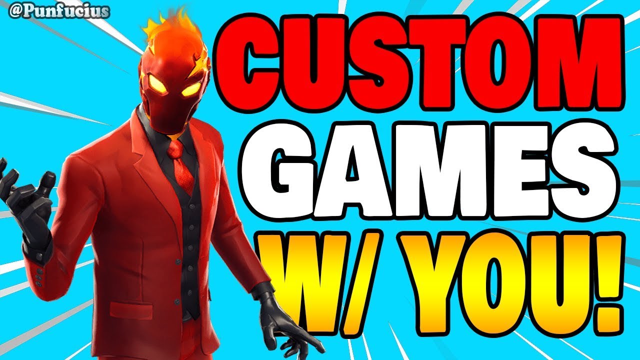 🔴 ALL PLATFORMS CUSTOM MATCH MAKING (W/SUBS) Fortnite Live stream - YouTube