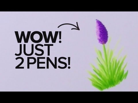 How to get dimensional drawing with JUST TWO PENS! HD - YouTube