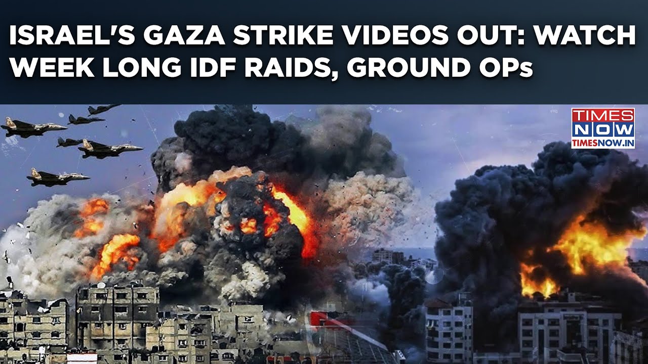 Week Long IDF Air Raids, Ground Ops In Visuals- Israel Drops Gaza ...