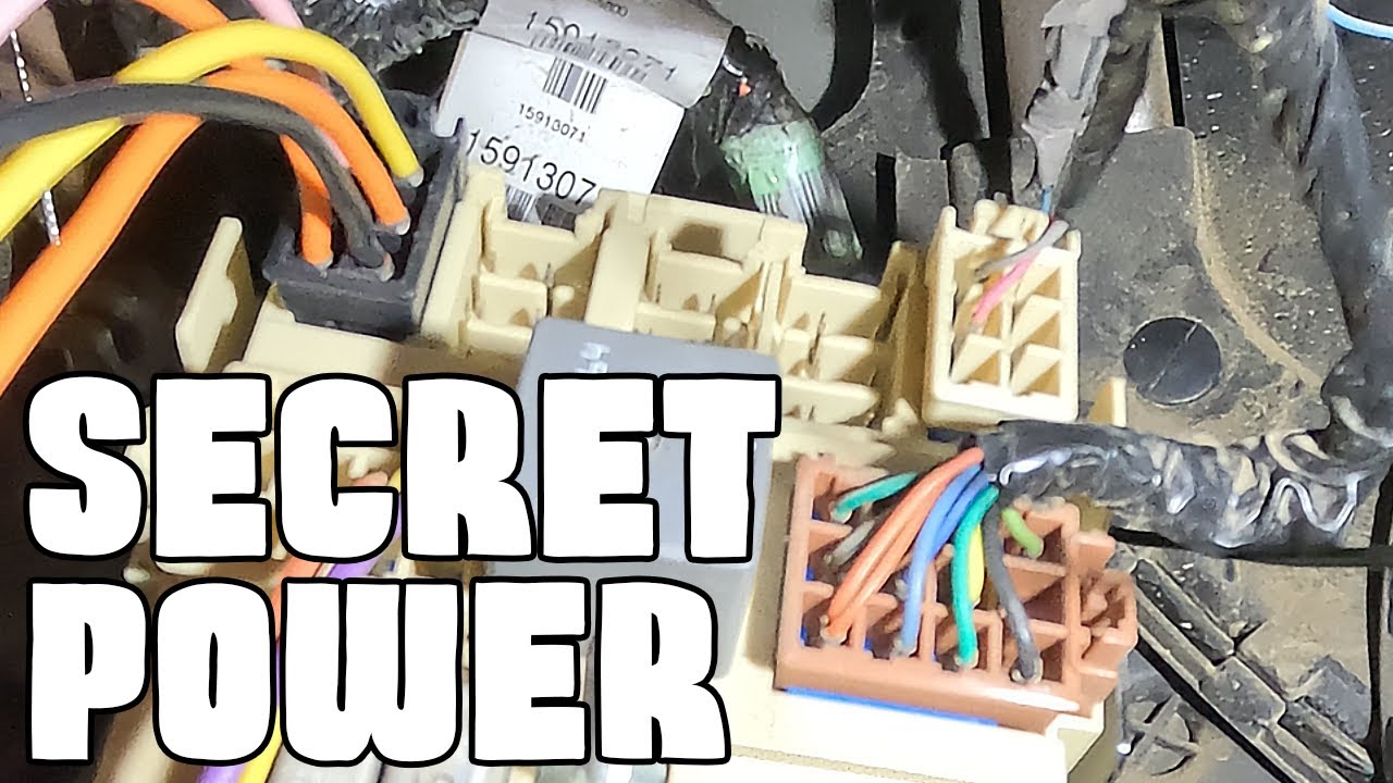 Secret 12v Power Source in GM trucks - YouTube