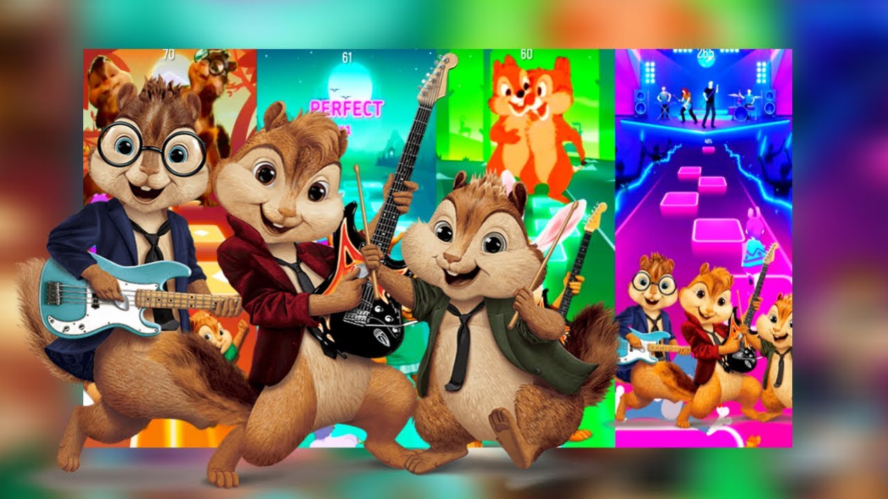 Tiles Hop Alvin and the Chipmunks dance with Tom and Jerry - YouTube