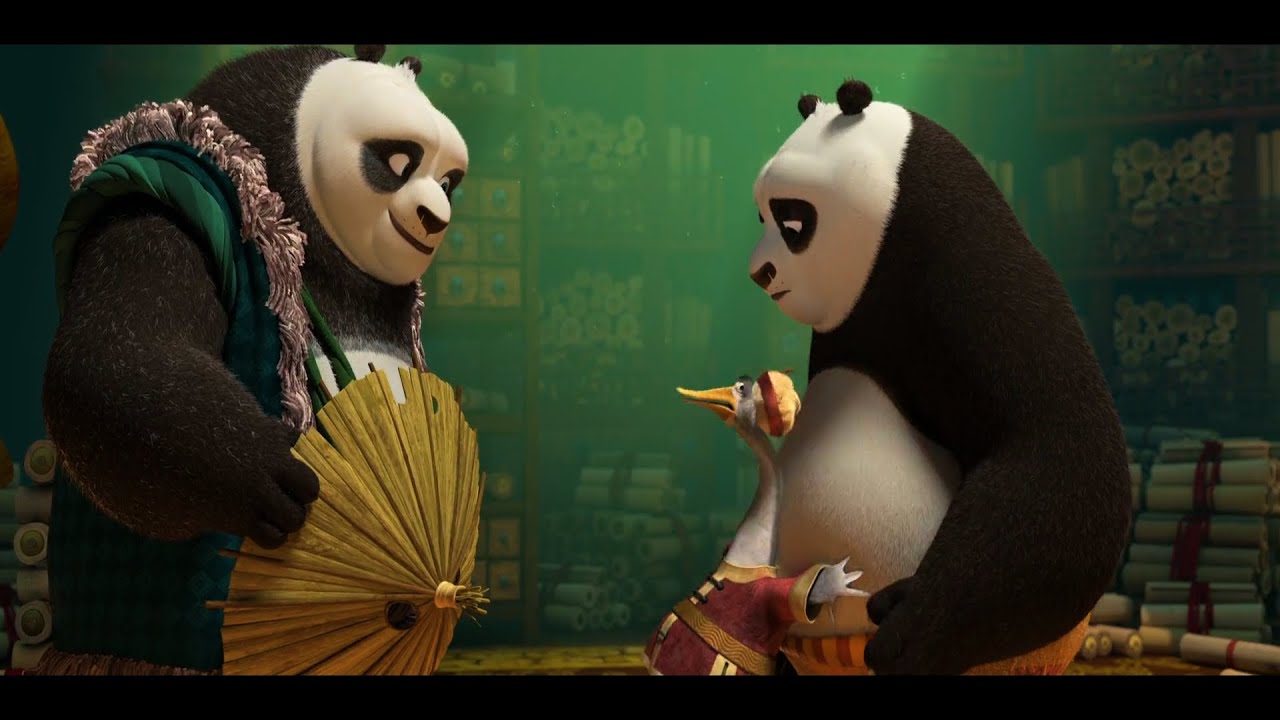 Kung Fu Panda 3 - Po's real dad wants to take his son to the village ...