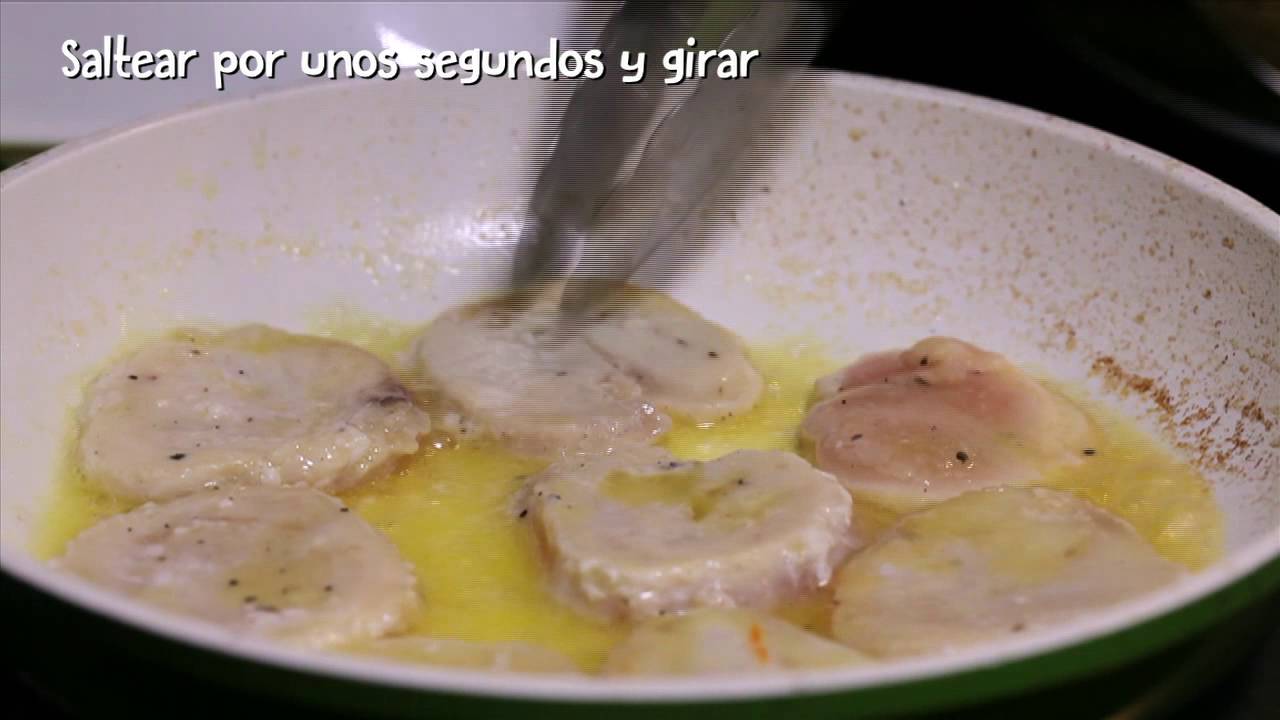 Carpaccio de pechuga de pollo con salsa limon. - YouTube