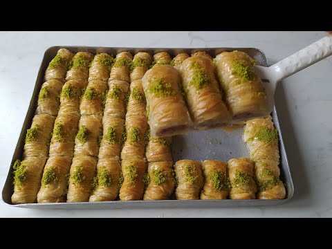 Beklemek Yok ❗Katı Yağ Yok ❗10 Dakikada Hazır Şipşak Baklava 👌 Cevizli Burma baklava Nasıl Yapılır