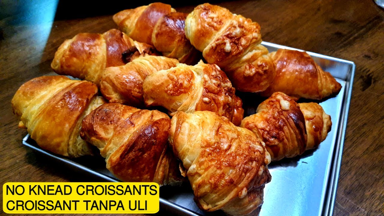 Easy NO KNEAD Croissants, Cheese Croissants | Croissant Tanpa Uli ...