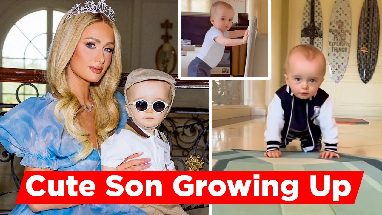 Paris Hilton's Cute Son Phoenix Growing Up And He Crawling Around Her ...