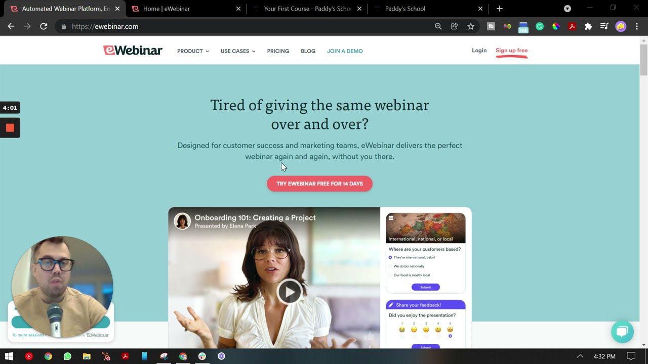 How to set up your eWebinar as a multimedia lesson in Thinkific - YouTube