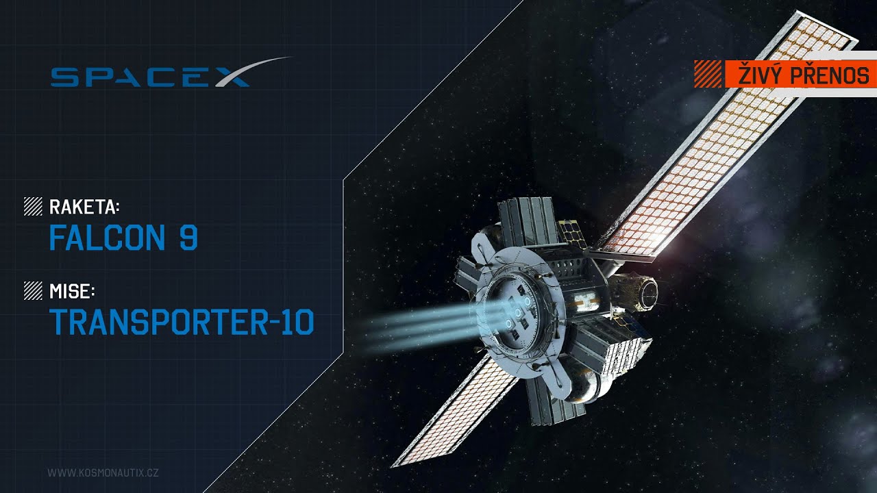 ŽIVĚ: Falcon 9 (Transporter-10) - YouTube