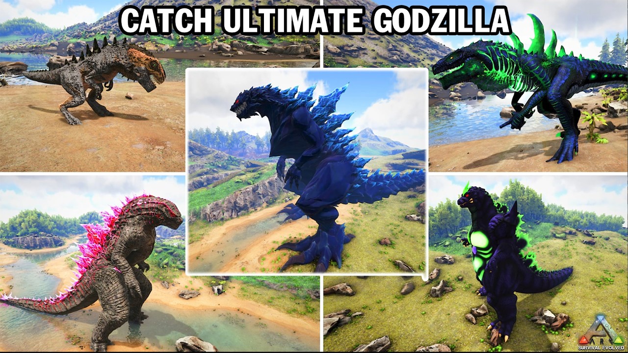 How catch all version of Ultimate Godzilla in ARK - YouTube